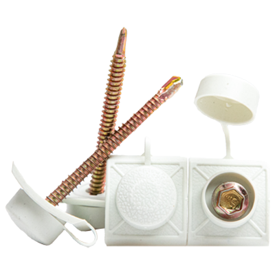 ADL Drywall | www.adldrywall.com - Set Fijación Blanco Acero x 5